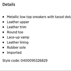 Loeffler Randall | Shoes | Loeffler Randall Logan Tassel Leather Sneakers | Poshmark